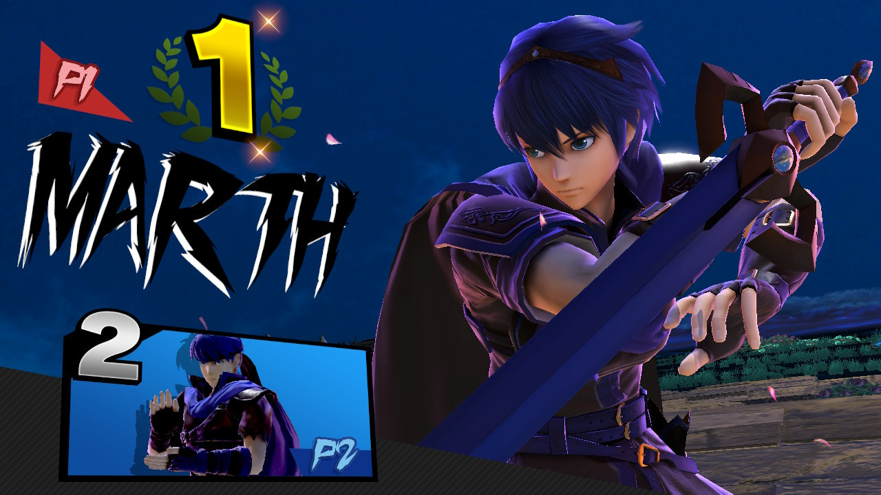 Black and Blue Marth Mod for Super Smash Bros. Ultimate | SSBU Mods
