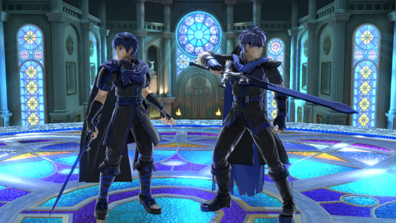 Black and Blue Marth Mod for Super Smash Bros. Ultimate | SSBU Mods