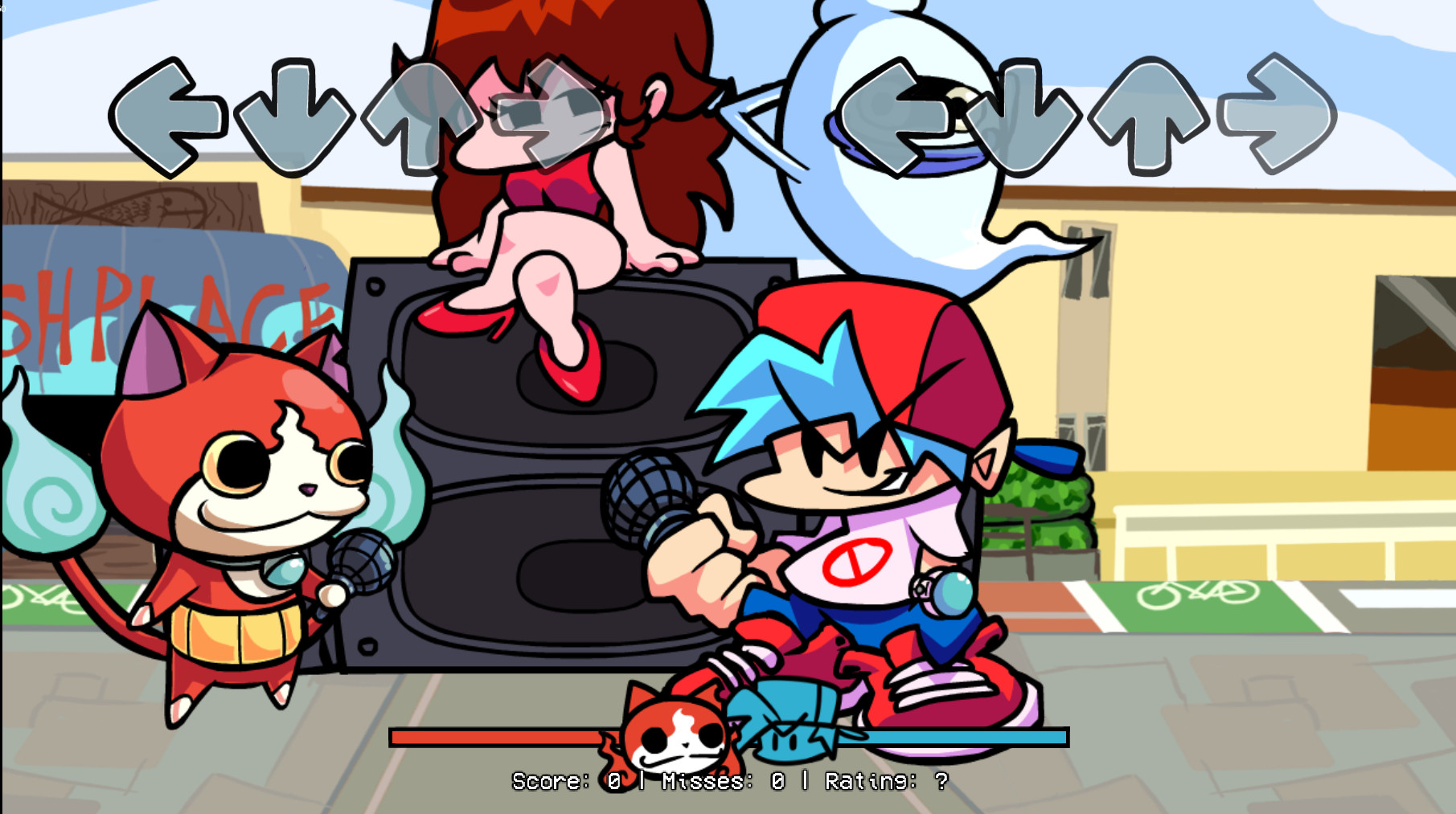 FNF : Looking up at the same Sky (YO-KAI MOD) DEMO [Friday Night Funkin ...