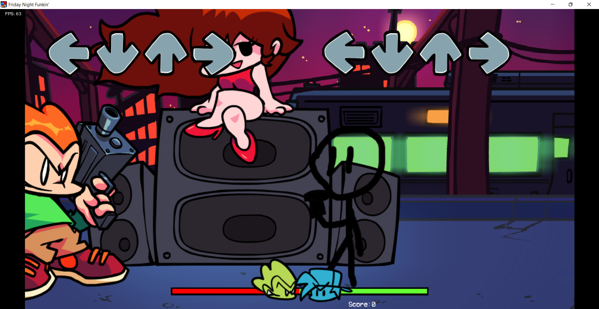 FNF stickman skin mod for BF [Friday Night Funkin'] [Mods]