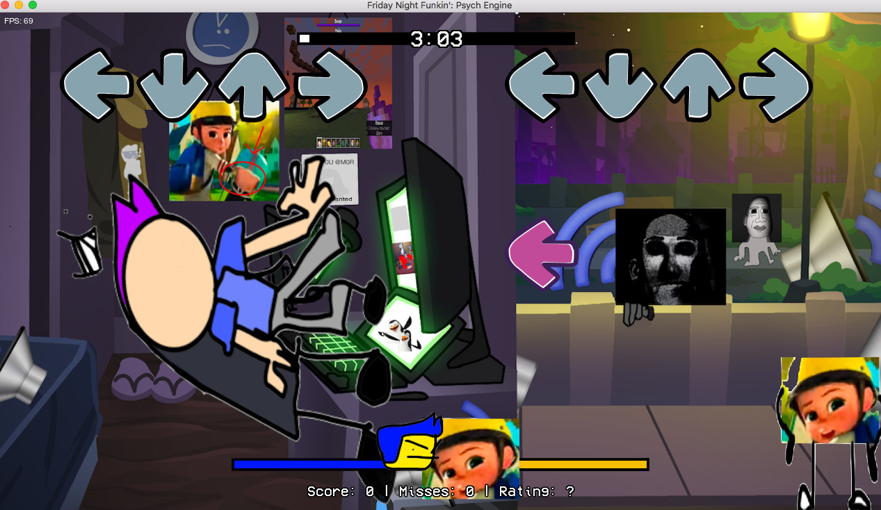 VS Meme Cringe Bumpin epokhigh????effort [Friday Night Funkin'] [Mods]