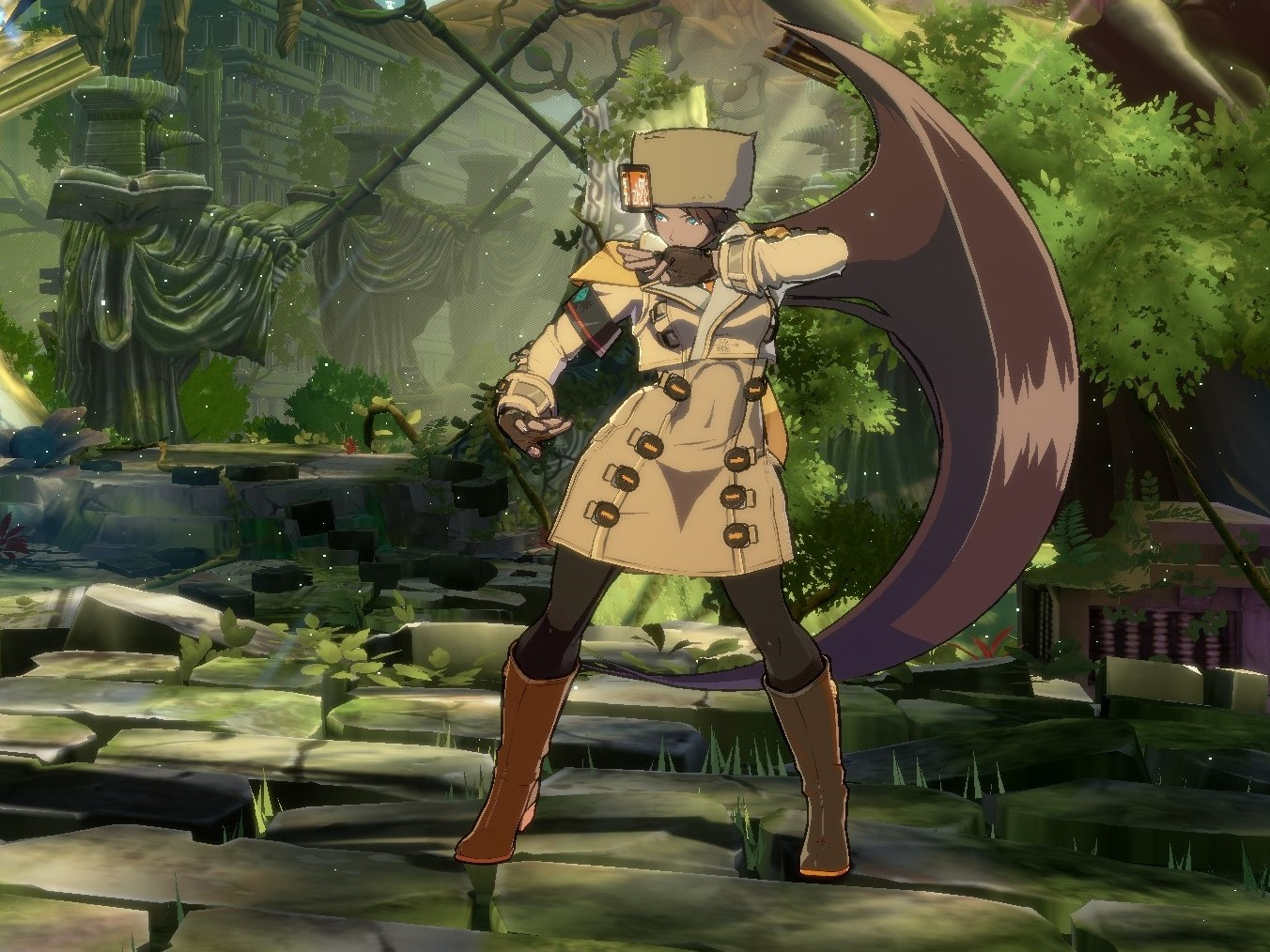 Dark skin / brown hair for Millia's default color Mod for GUILTY GEAR ...