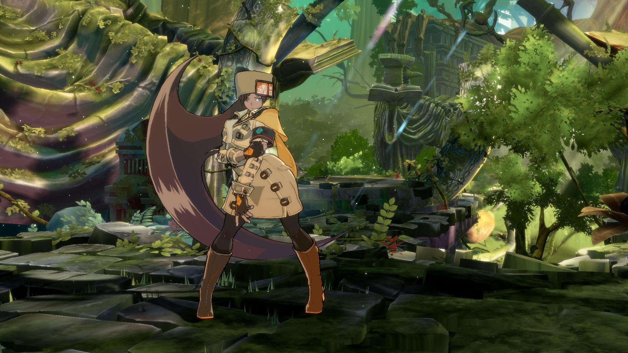 Dark skin / brown hair for Millia's default color Mod for GUILTY GEAR ...