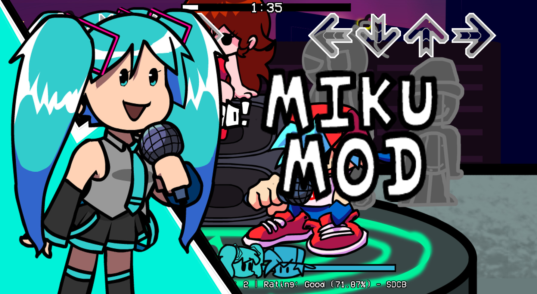 VS Classic Miku (bbpanzu Miku) [Friday Night Funkin'] [Mods]