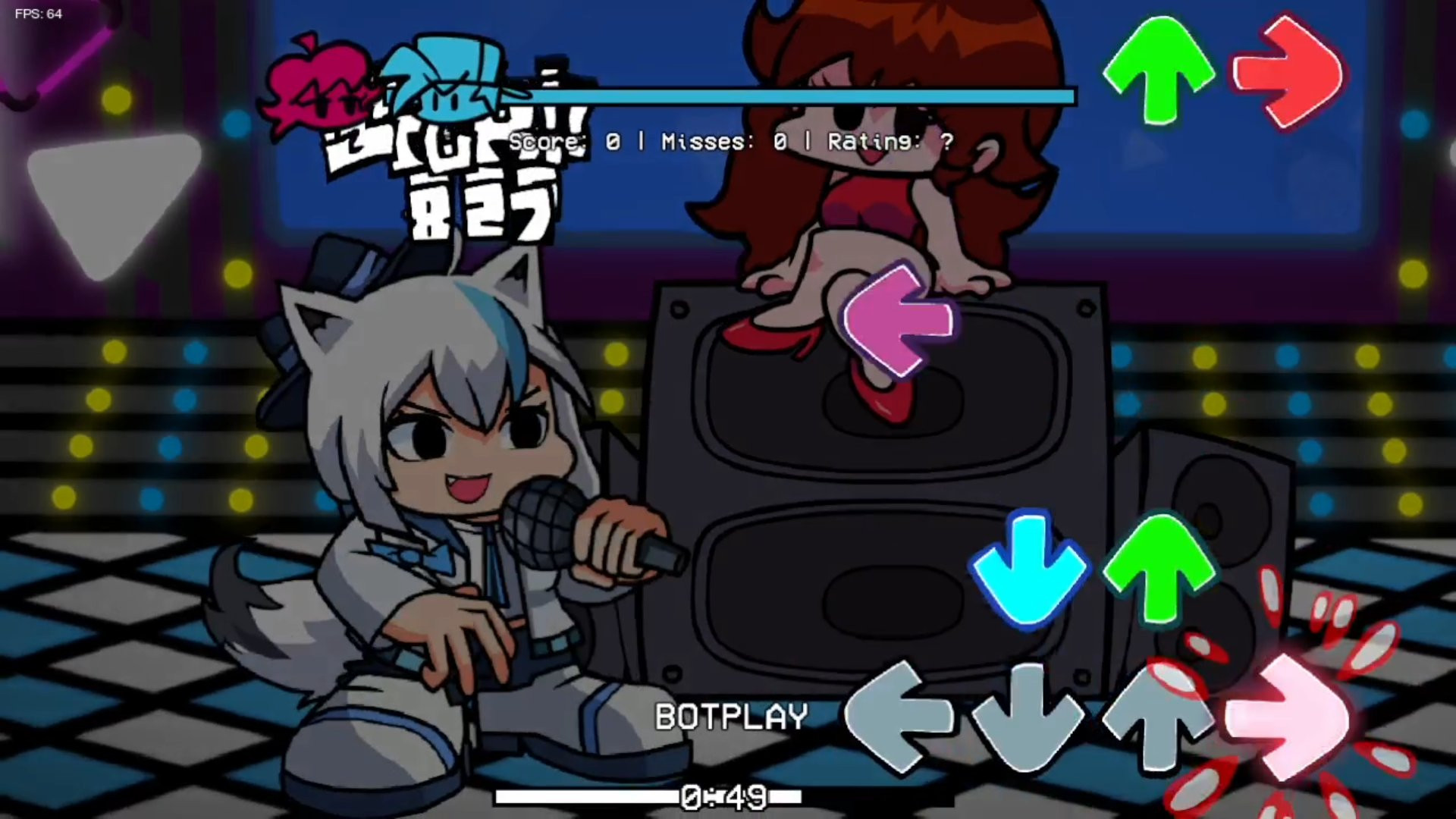 Animal-Shirakami Fubuki Custom Chart Mod for Friday Night Funkin' | FNF ...
