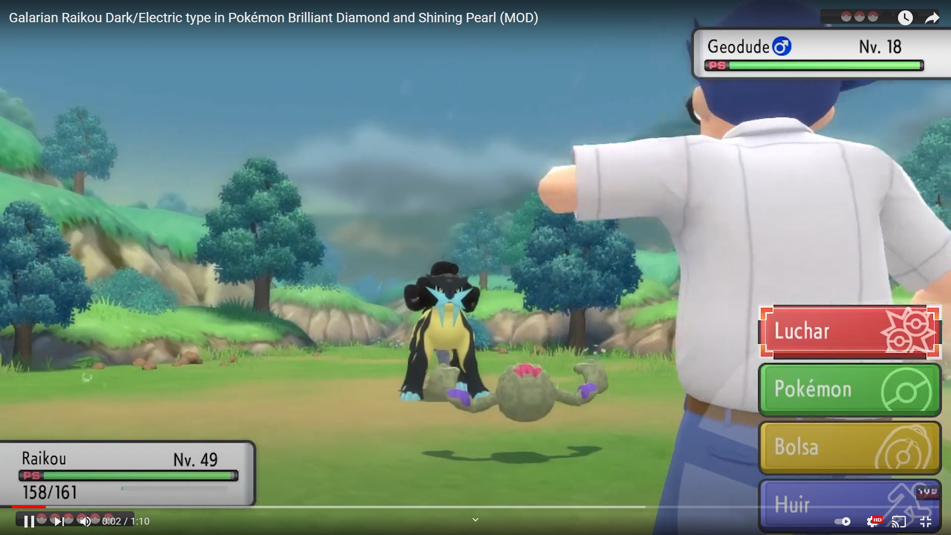 Galarian Raikou Dark/Electric type BDSP [Pokemon Brilliant Diamond and ...