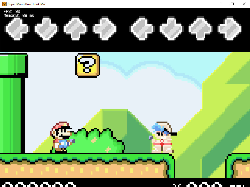 Super Mario Bros Funk Mix World Edition(SNES 1UP) Mod for Friday Night ...