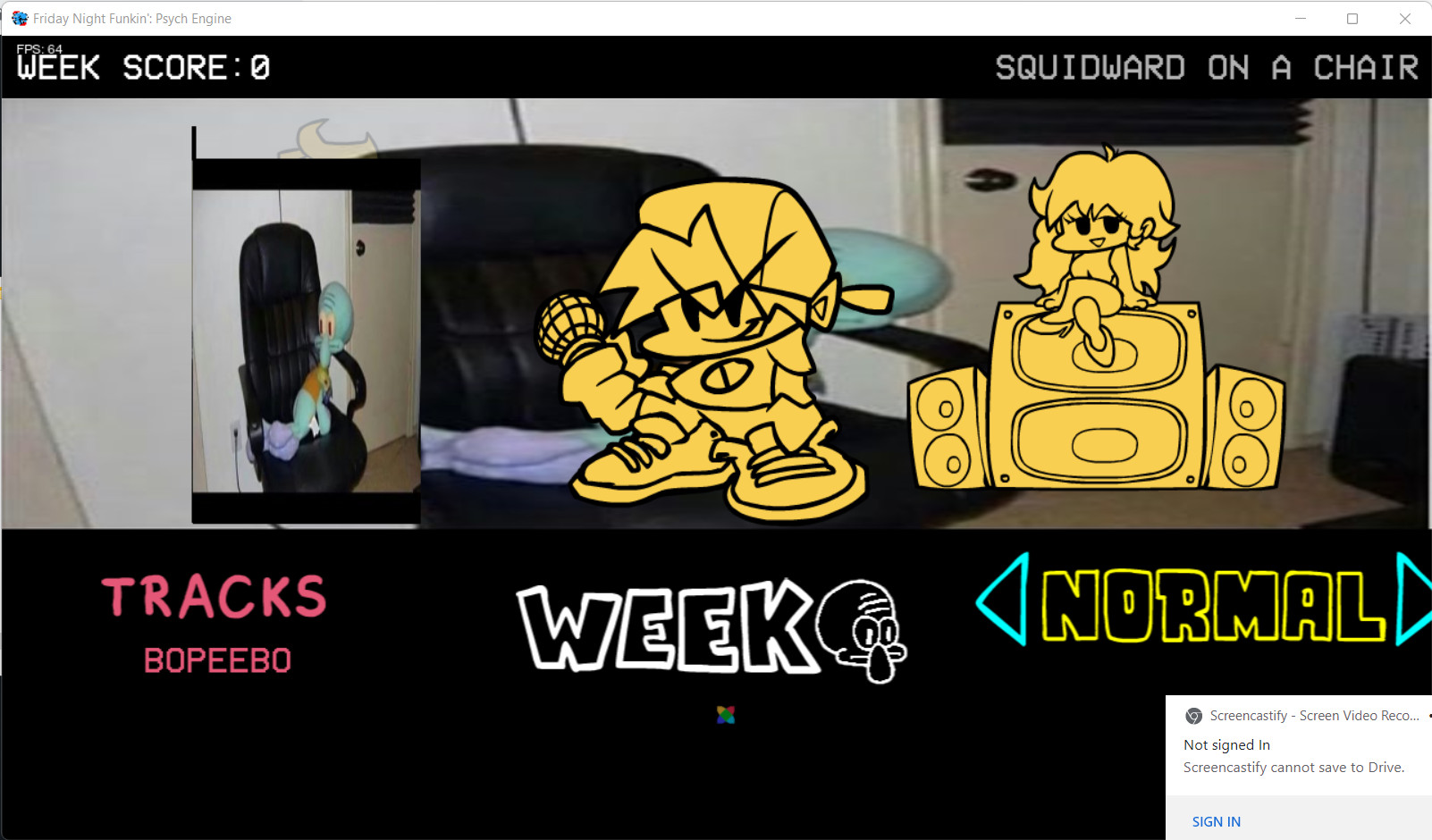 (OMG SQUIDWARD IS ON CHAIR)vs squidward on a chair Mod for Friday Night ...