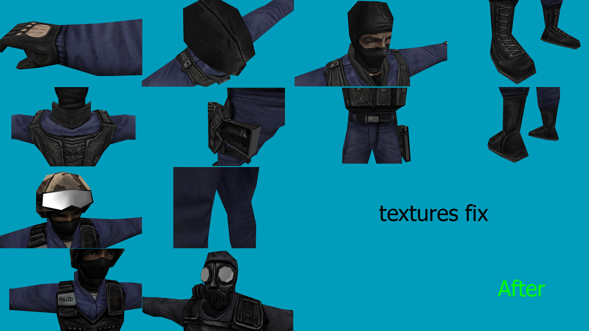 CT Textures Fix (classic models) Mod for Counter-Strike 1.6 | CS1.6 Mods