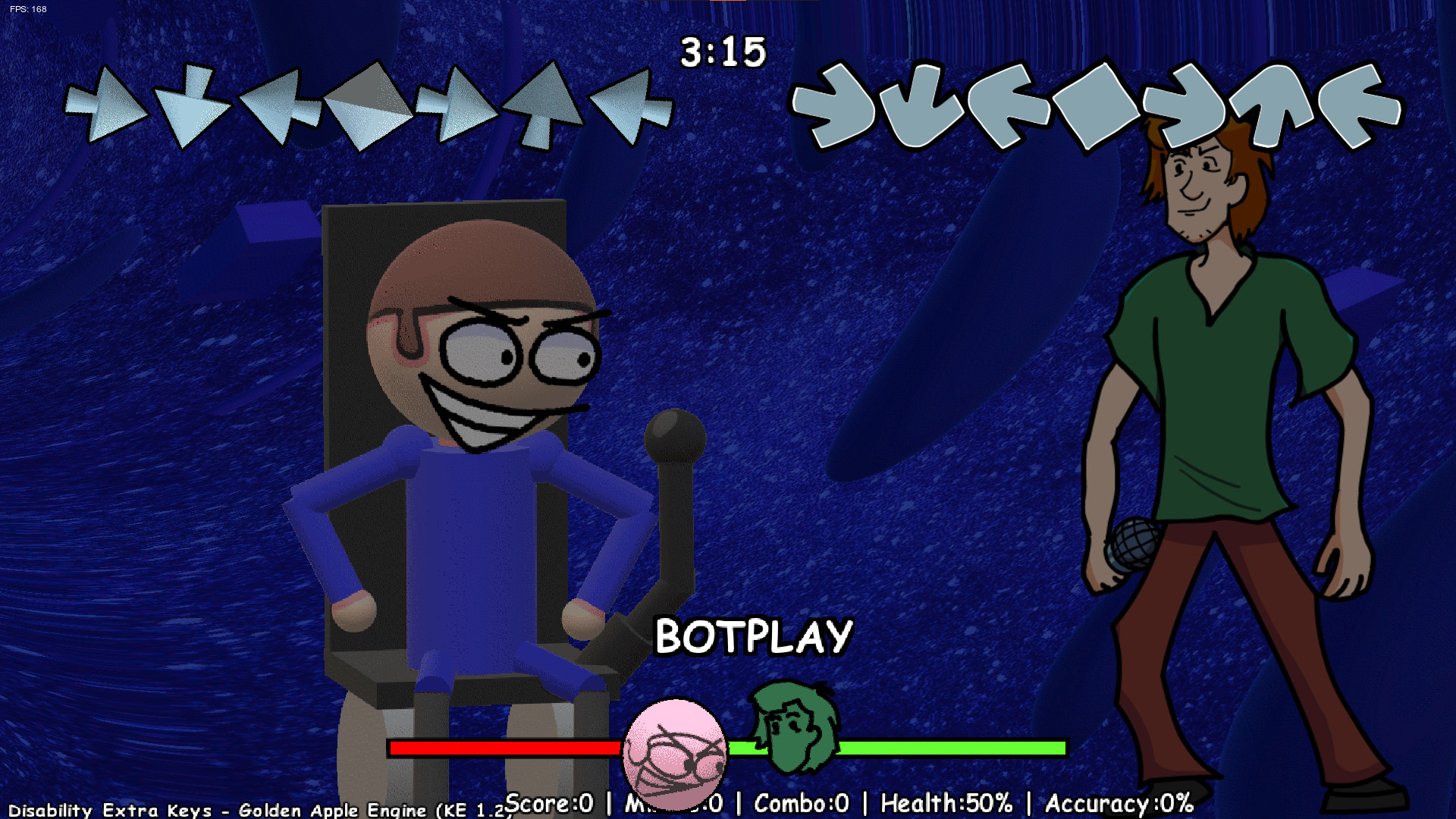 Golden Apple - Extra Keys, Shaggy Covers Addon Mod for Friday Night Funkin' | FNF Mods