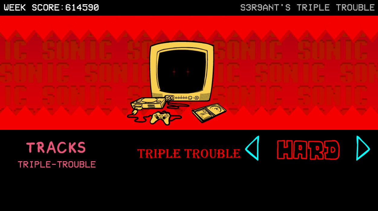 S3r9ant's Triple Trouble Cover Mod for Friday Night Funkin' | FNF Mods
