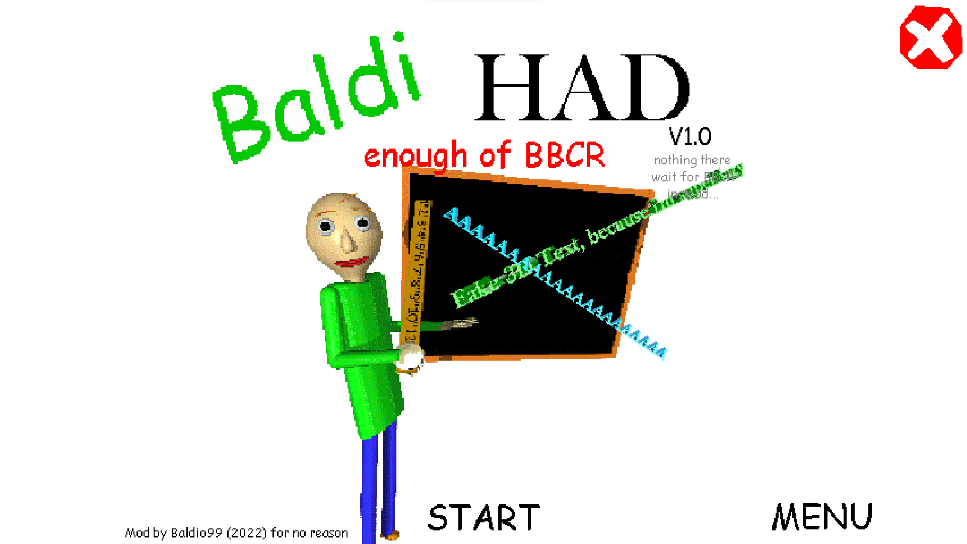 Baldi had enough of BBCR Mod for Baldi's Basics | Baldi Mods