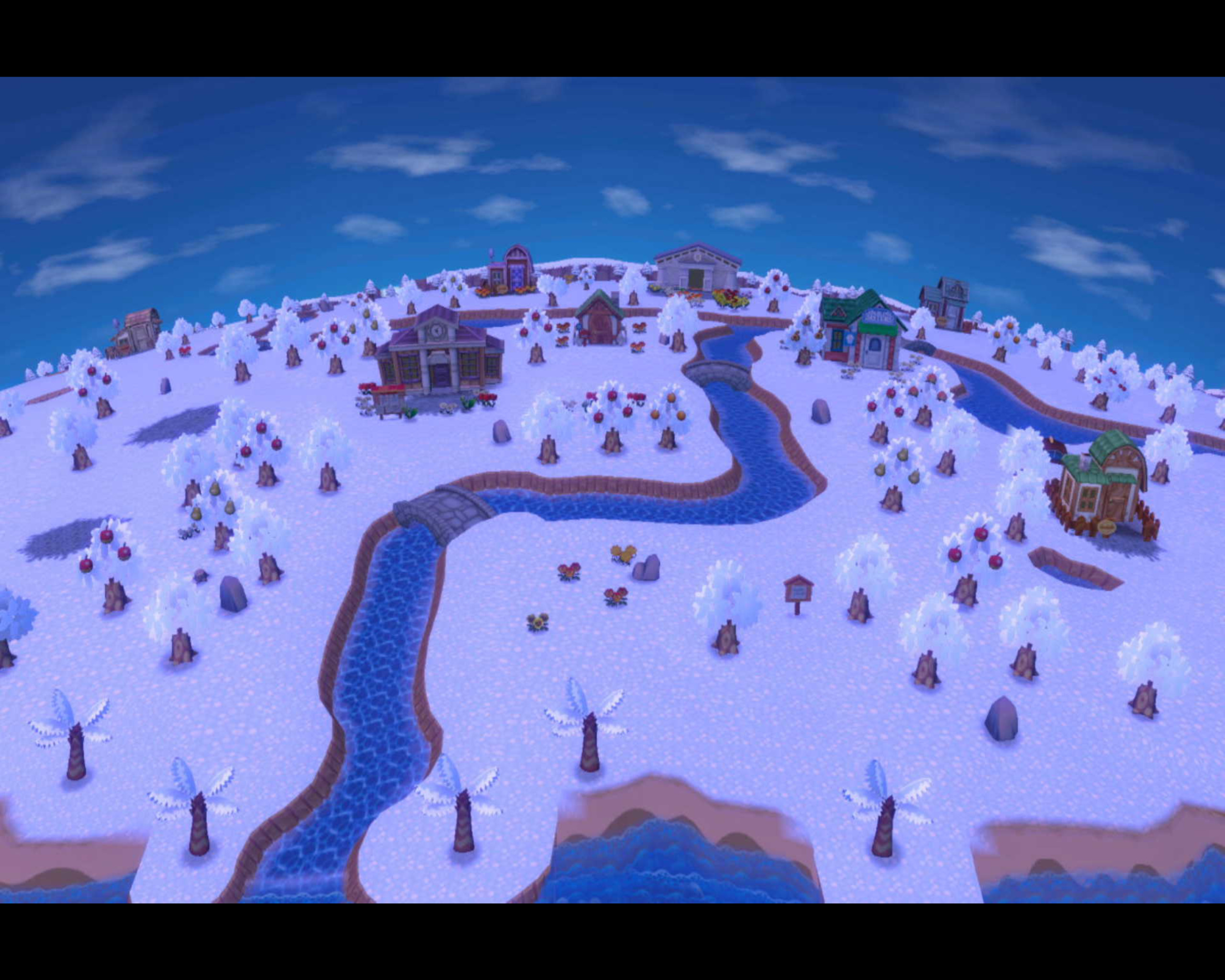 Snowy Night Smashville Mod for Super Smash Bros. Ultimate | SSBU Mods
