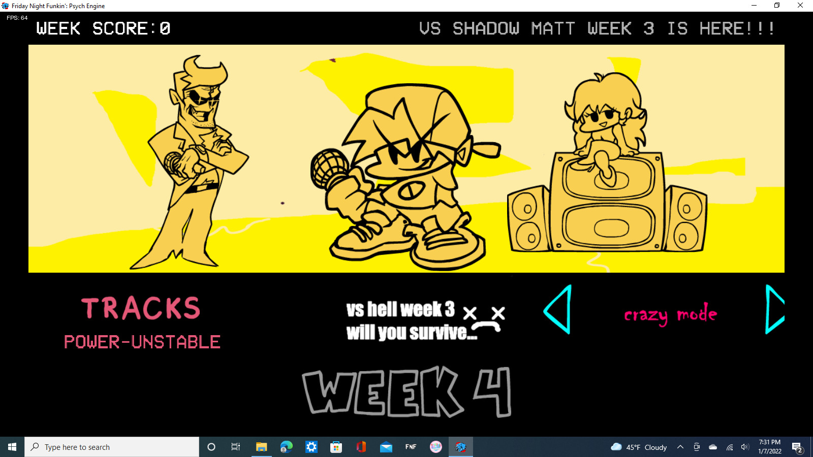 vs shadow matt week 3 update!!! Mod for Friday Night Funkin' | FNF Mods