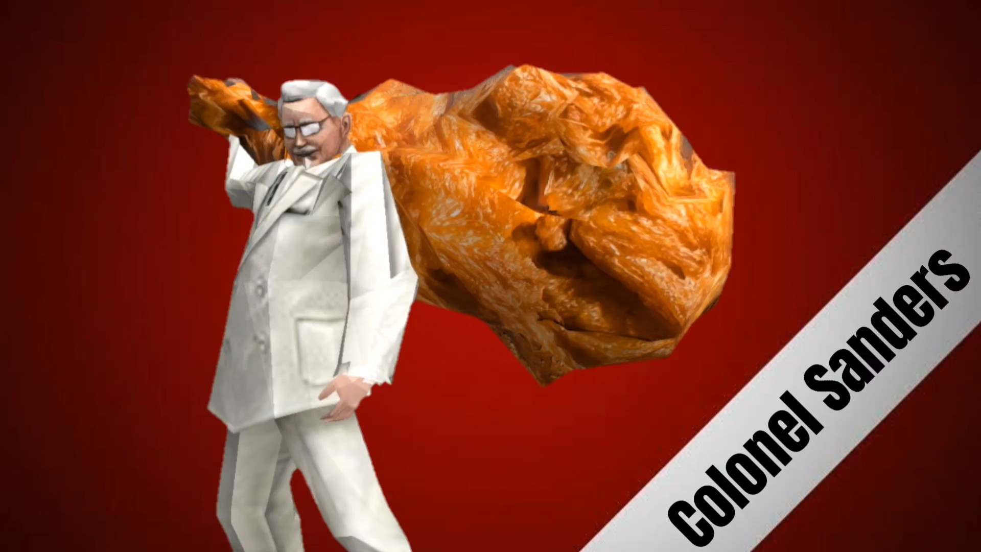 Colonel Sanders over Cloud Mod for Super Smash Bros. Ultimate | SSBU Mods
