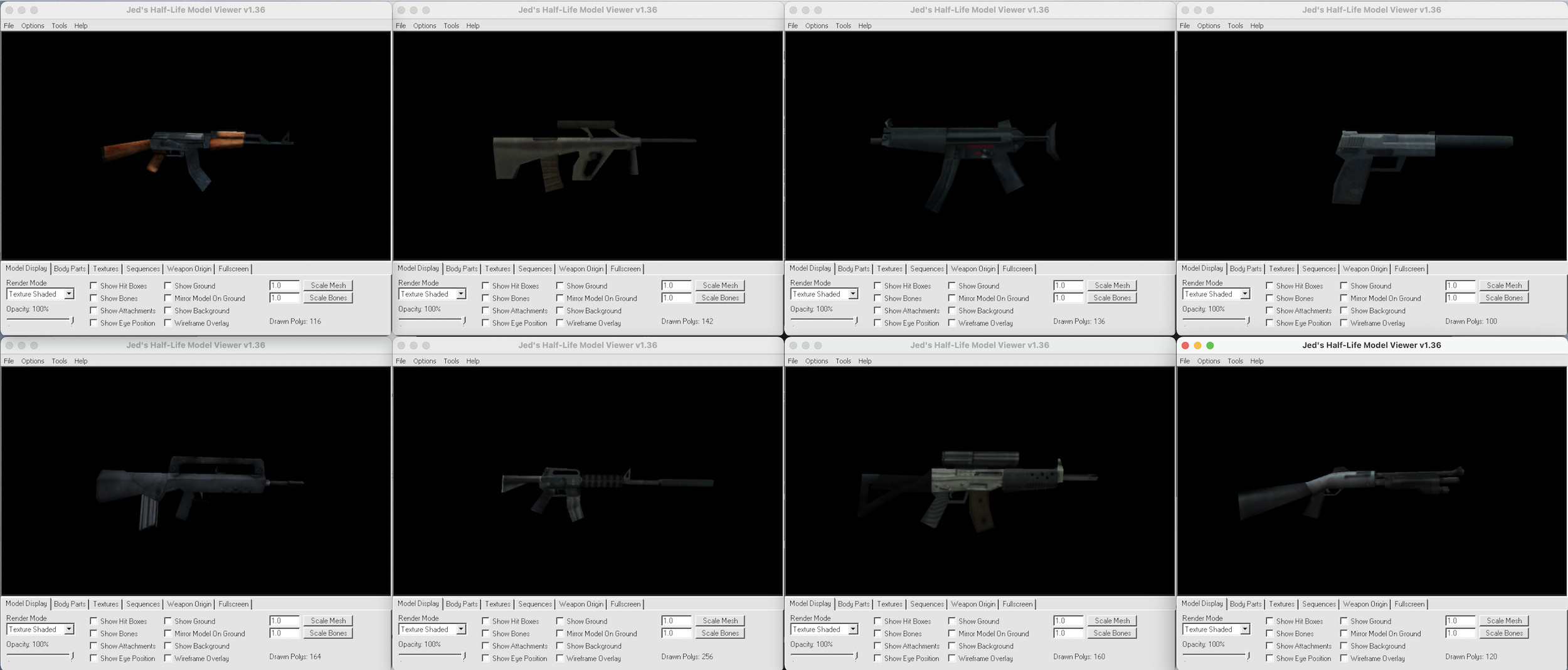 Default p and w models with CS:S textures Mod for Counter-Strike 1.6 ...