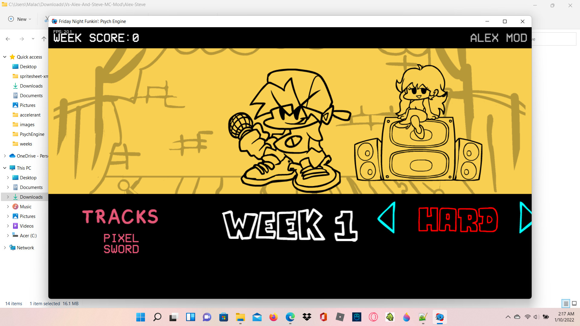 Fnf Vs Alex And Steve Mod for Friday Night Funkin' | FNF Mods