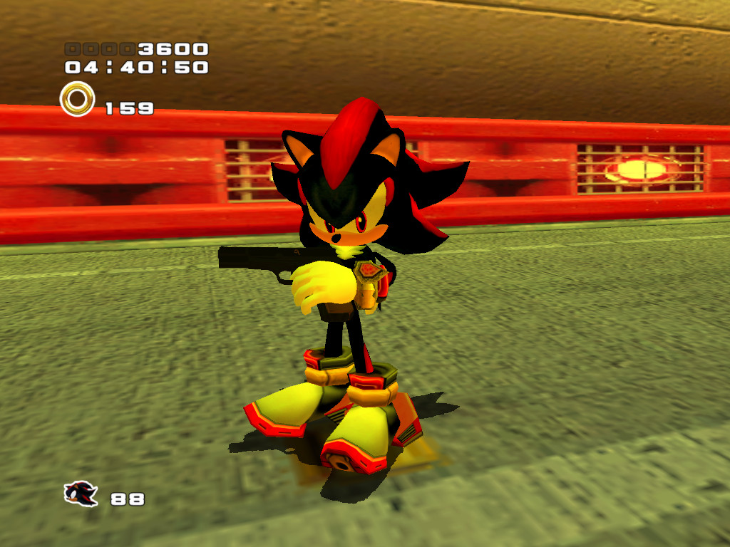 Shadow with The Pistol GUN Mod for Sonic Adventure 2 | SA2 Mods