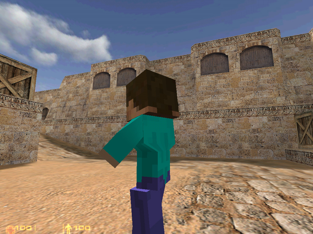 Minecraft Steve Mod for Half-Life | HL Mods