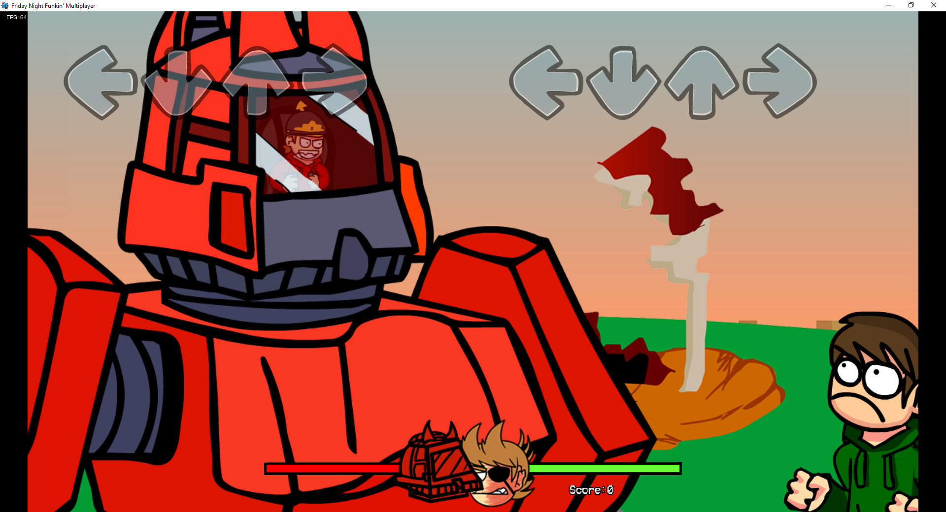 VS eddsworld:Red Fury multiplayer Mod for Friday Night Funkin' | FNF Mods