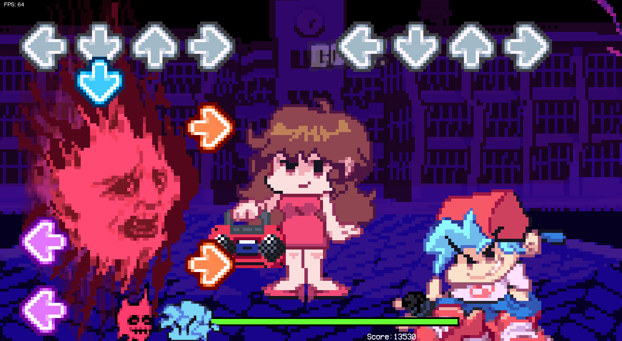 gf Standing over gfPixel Mod for Friday Night Funkin' | FNF Mods