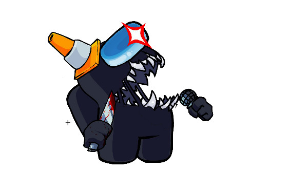 Black Imposter Skin! (FANMADE) Mod for Friday Night Funkin' | FNF Mods