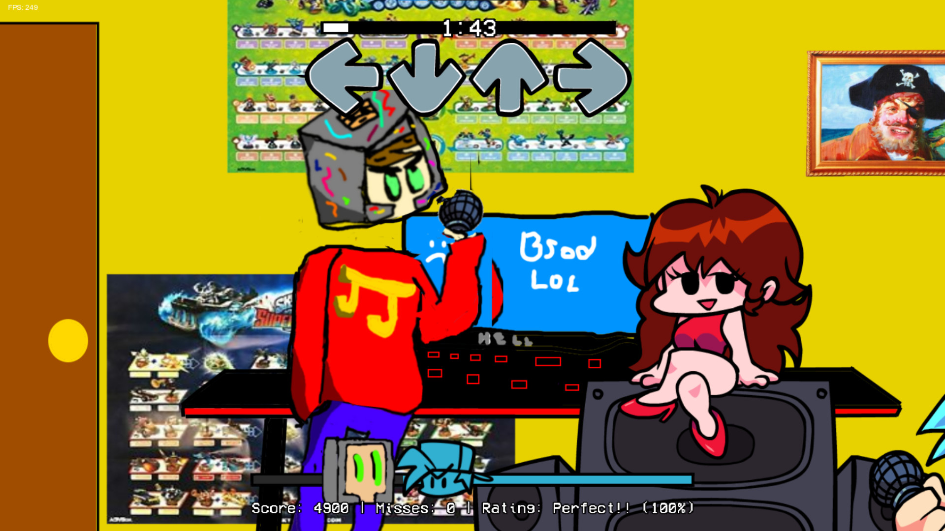 Vs. JJ Full Week (early prototype) Mod for Friday Night Funkin' | FNF Mods