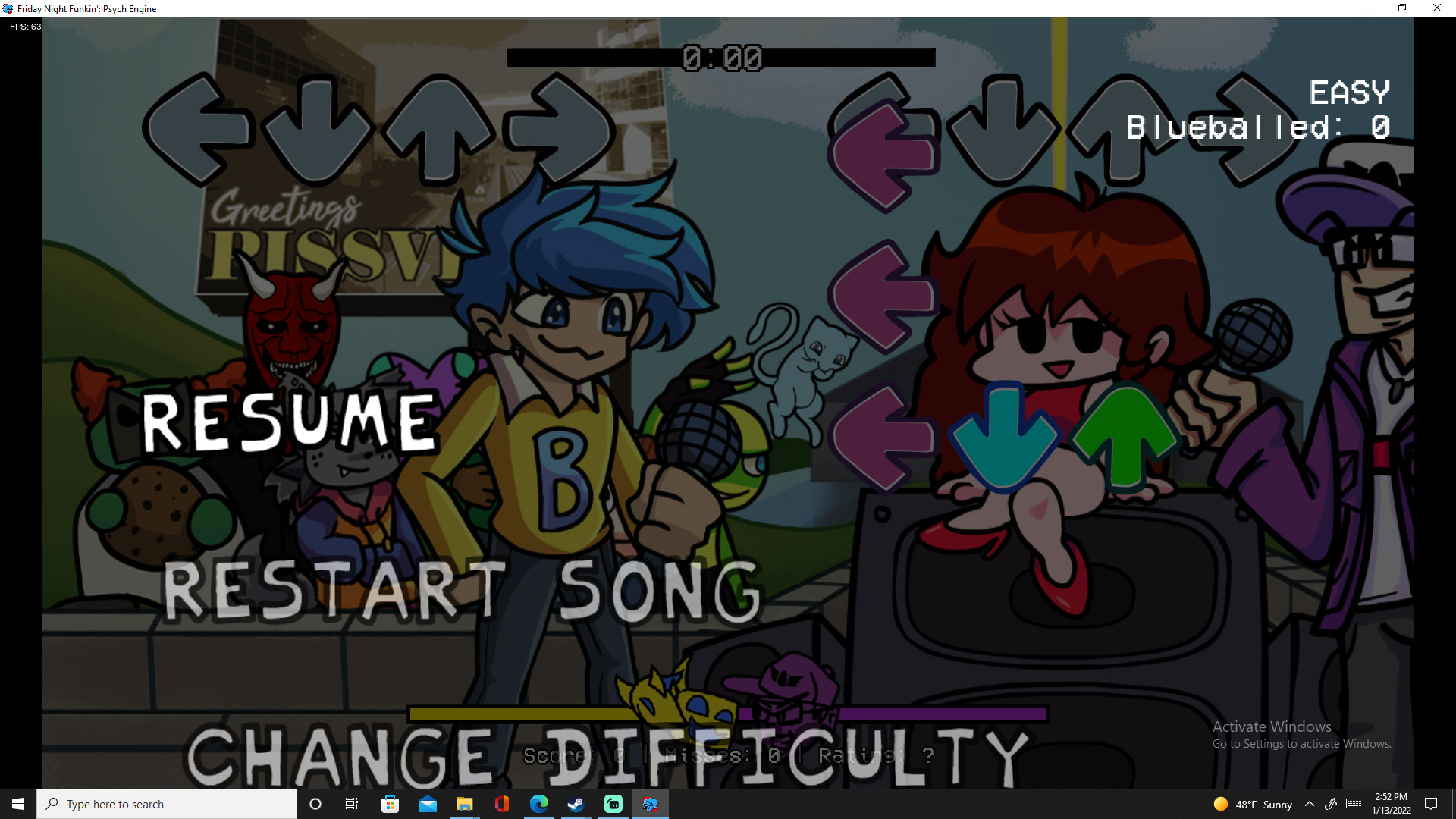 VS Uniquegeese Easy Mode [Friday Night Funkin'] [Mods]