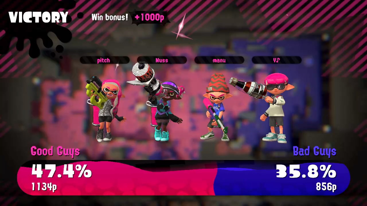 Splatoon 1 victory/defeat pose port [Splatoon 2] [Mods]