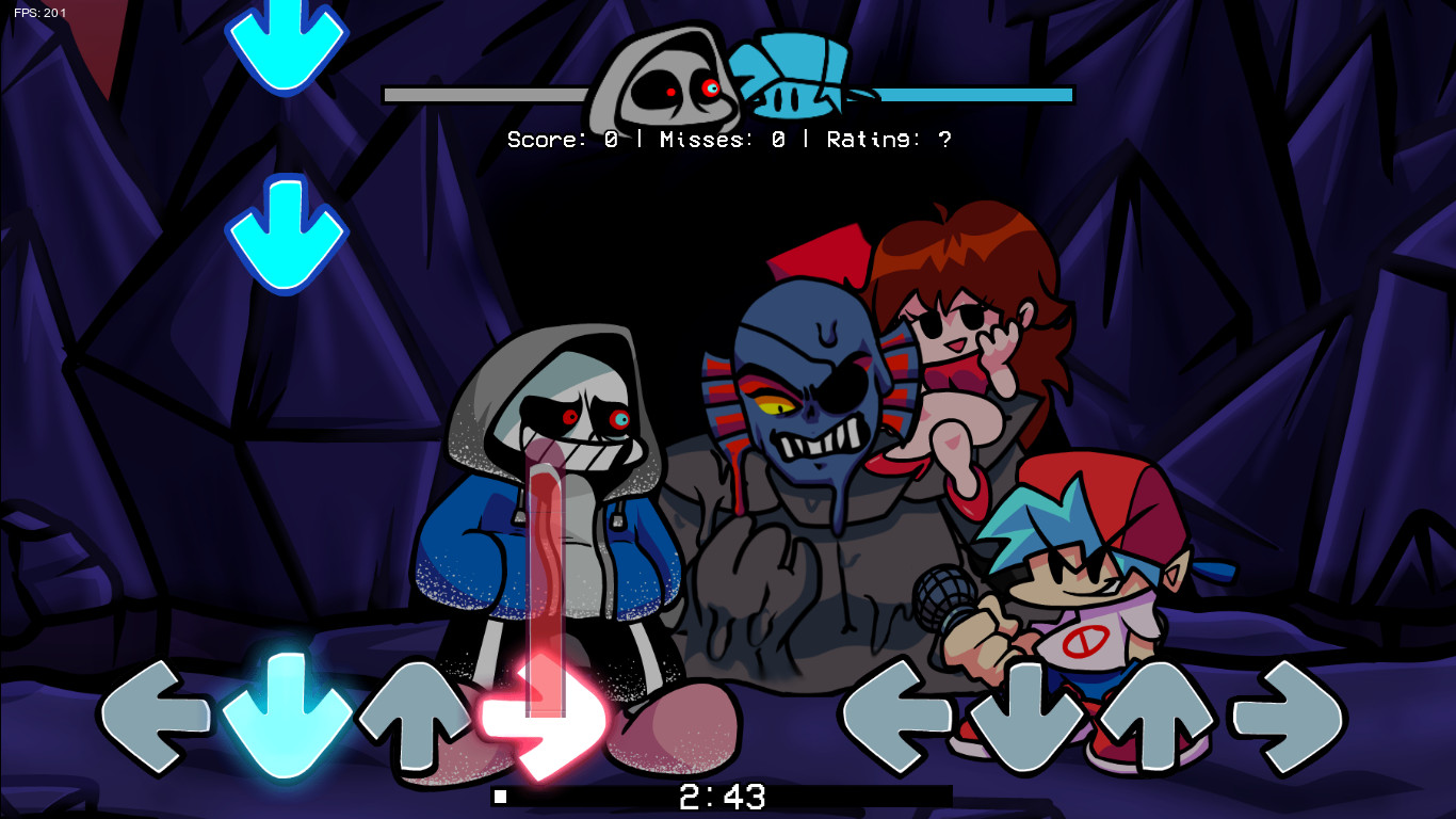 FNF X Dusttale Psych Engine Port Mod for Friday Night Funkin' | FNF Mods