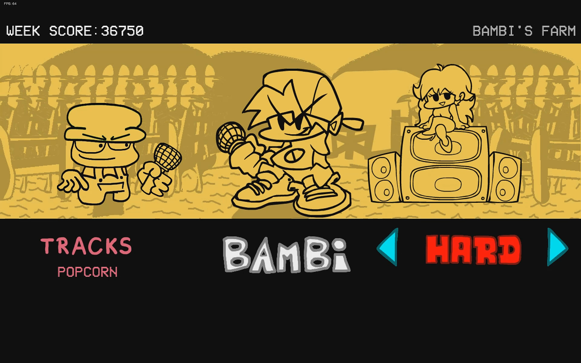 High Effort Popcorn Mod for Friday Night Funkin' | FNF Mods