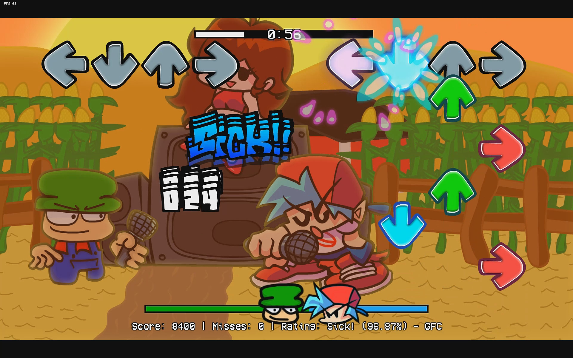 High Effort Popcorn Mod for Friday Night Funkin' | FNF Mods