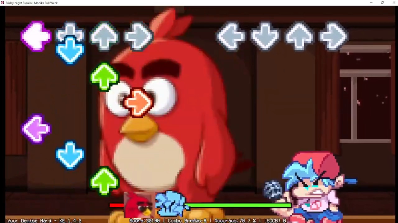 vs Röed (vs. Monika Meme Reskin) [Friday Night Funkin'] [Mods]