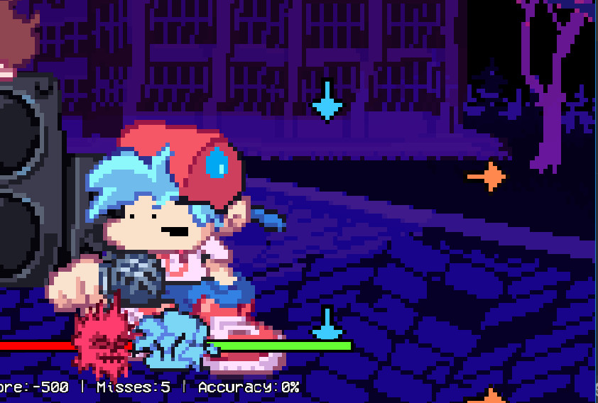 Pixel BF's misses... but derp Mod for Friday Night Funkin' | FNF Mods