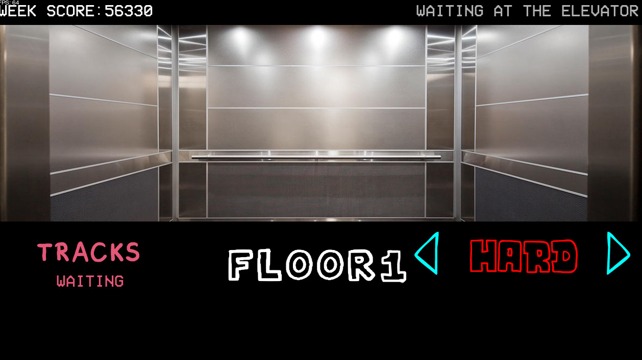 bf waiting in the elevator [Friday Night Funkin'] [Mods]