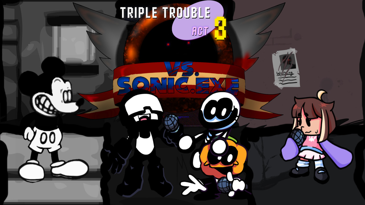 Triple Trouble modified with other characters Mod for Friday Night ...
