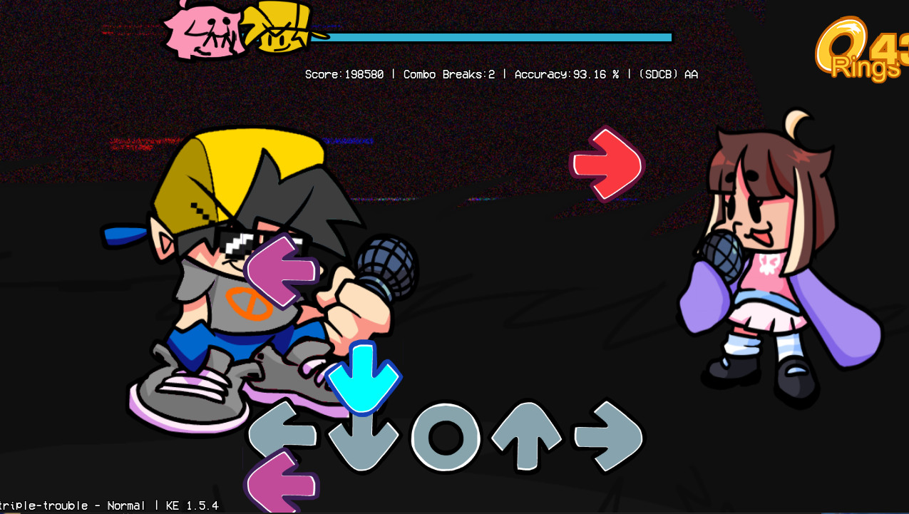 Triple Trouble modified with other characters Mod for Friday Night ...