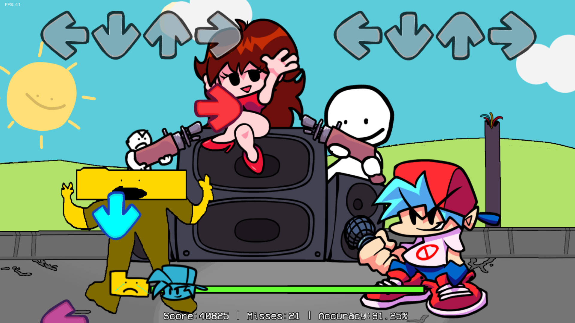 FNF vs Ron Sings UGH in a cool way Mod for Friday Night Funkin' | FNF Mods