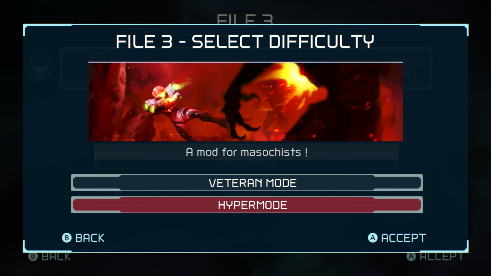 Hypermode + Veteran complete version Mod for Metroid Dread | Dread Mods