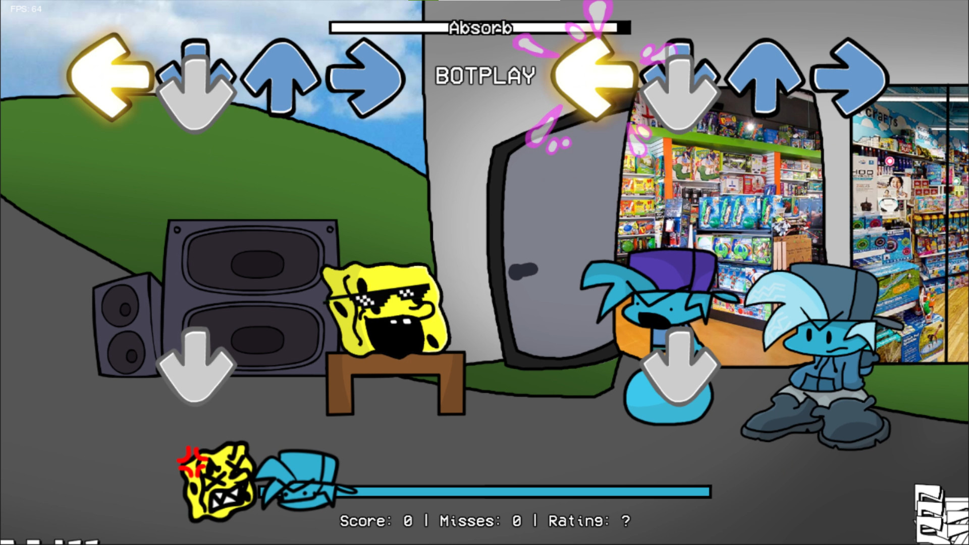 Minus Spong ( Nelsonhazlett Version ) 2.0 update Mod for Friday Night ...