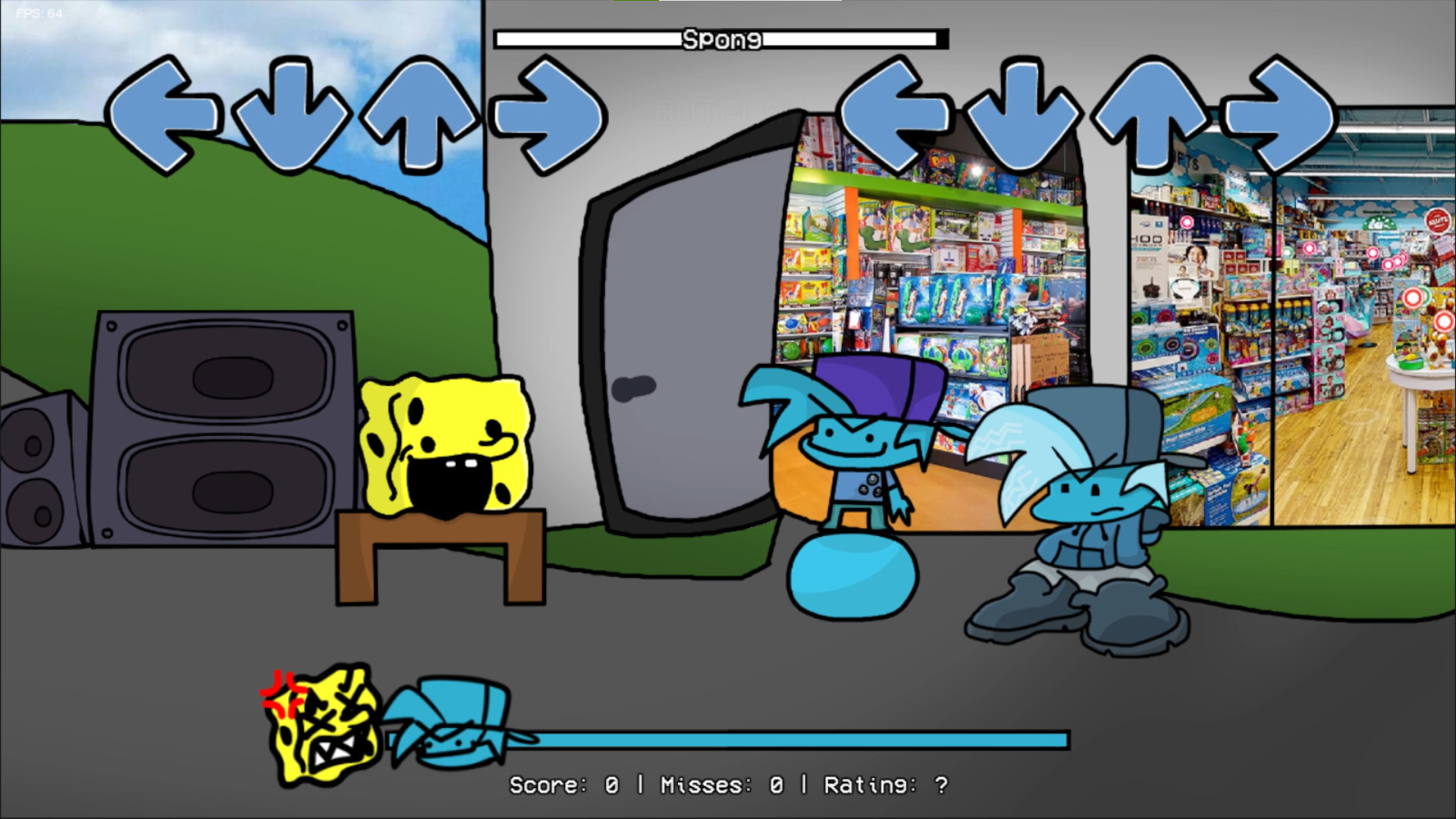 Minus Spong ( Nelsonhazlett Version ) 2.0 update Mod for Friday Night ...