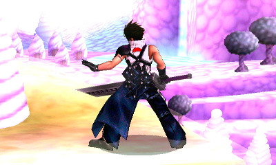 Sasuke Uchiha texture hack over Cloud Mod for Super Smash Bros. (3DS ...