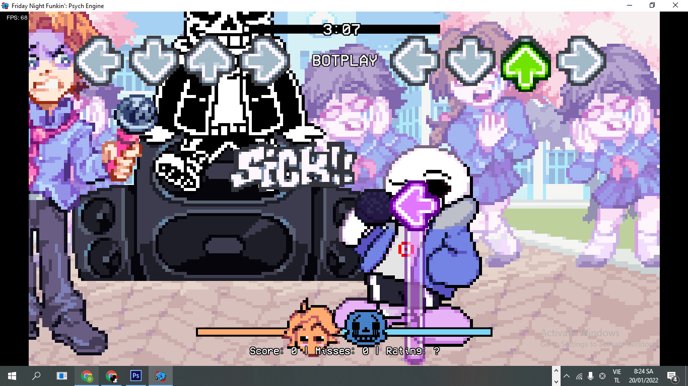 Playable Dust Sans And Killer Sans Mod for Friday Night Funkin' | FNF Mods