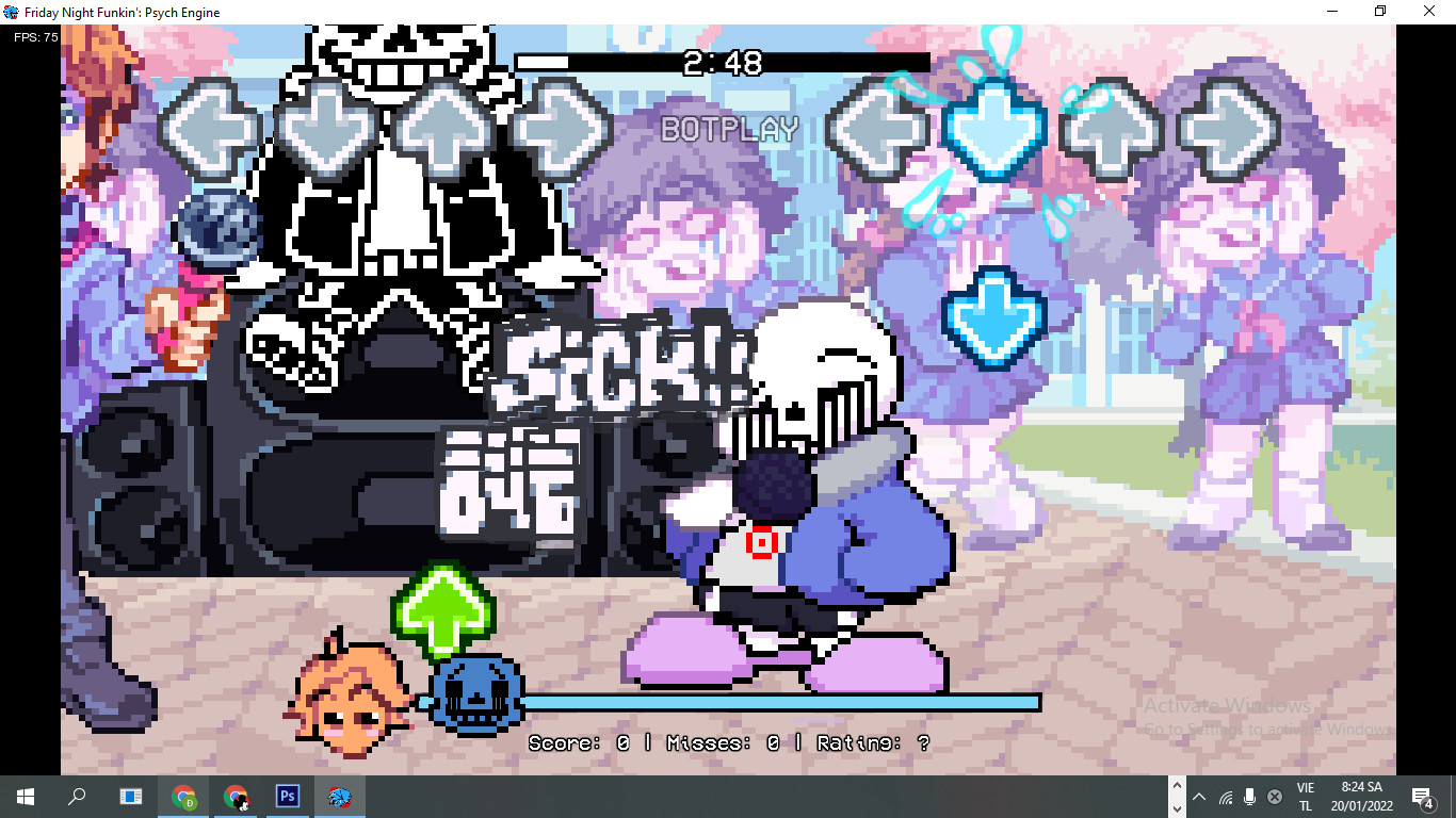 Playable Dust Sans And Killer Sans Mod for Friday Night Funkin' | FNF Mods