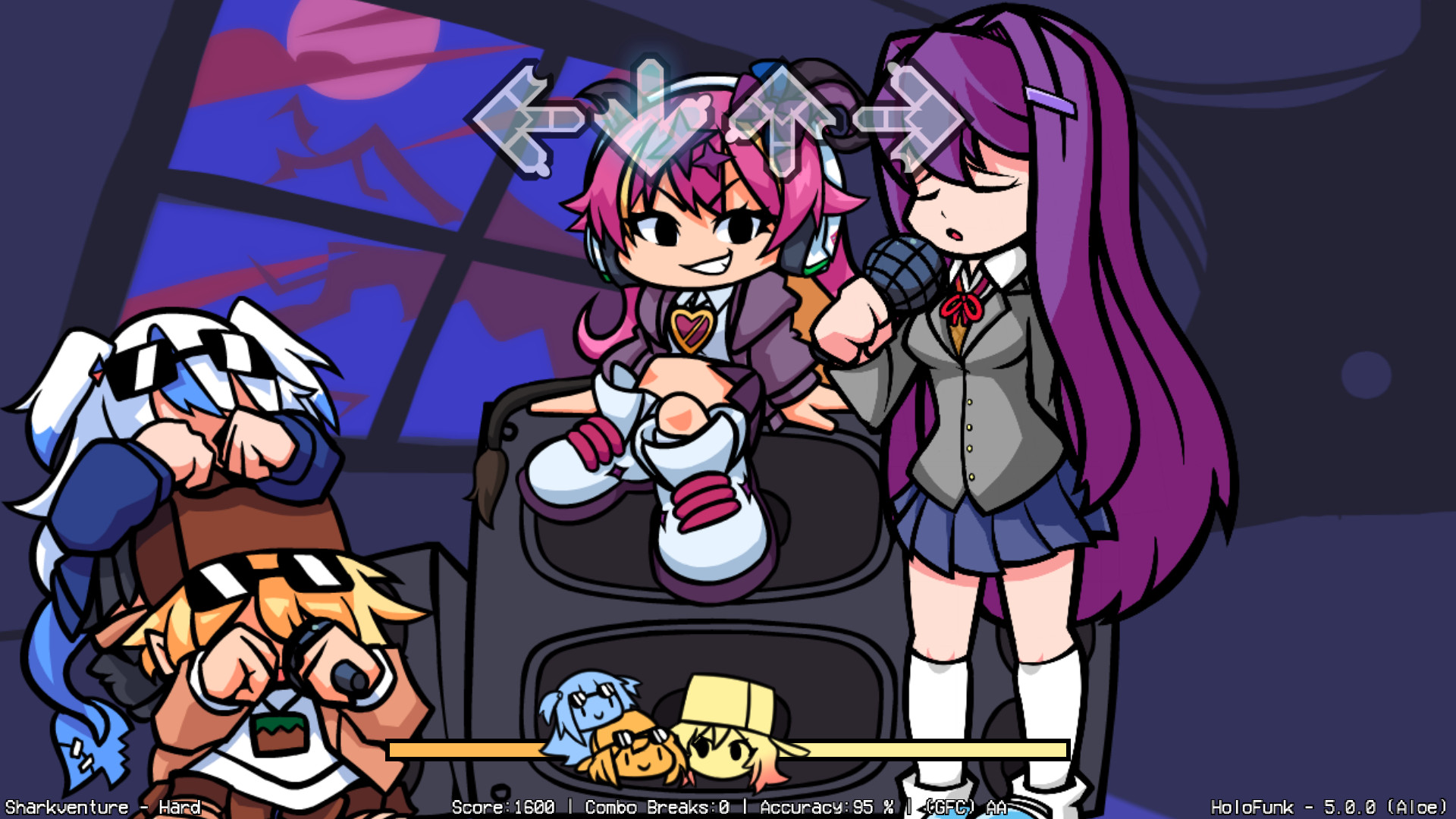 yuri playable Mod for Friday Night Funkin' | FNF Mods