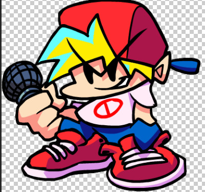 Boyfriend Cyan-Yellow Hair [Friday Night Funkin'] [Mods]