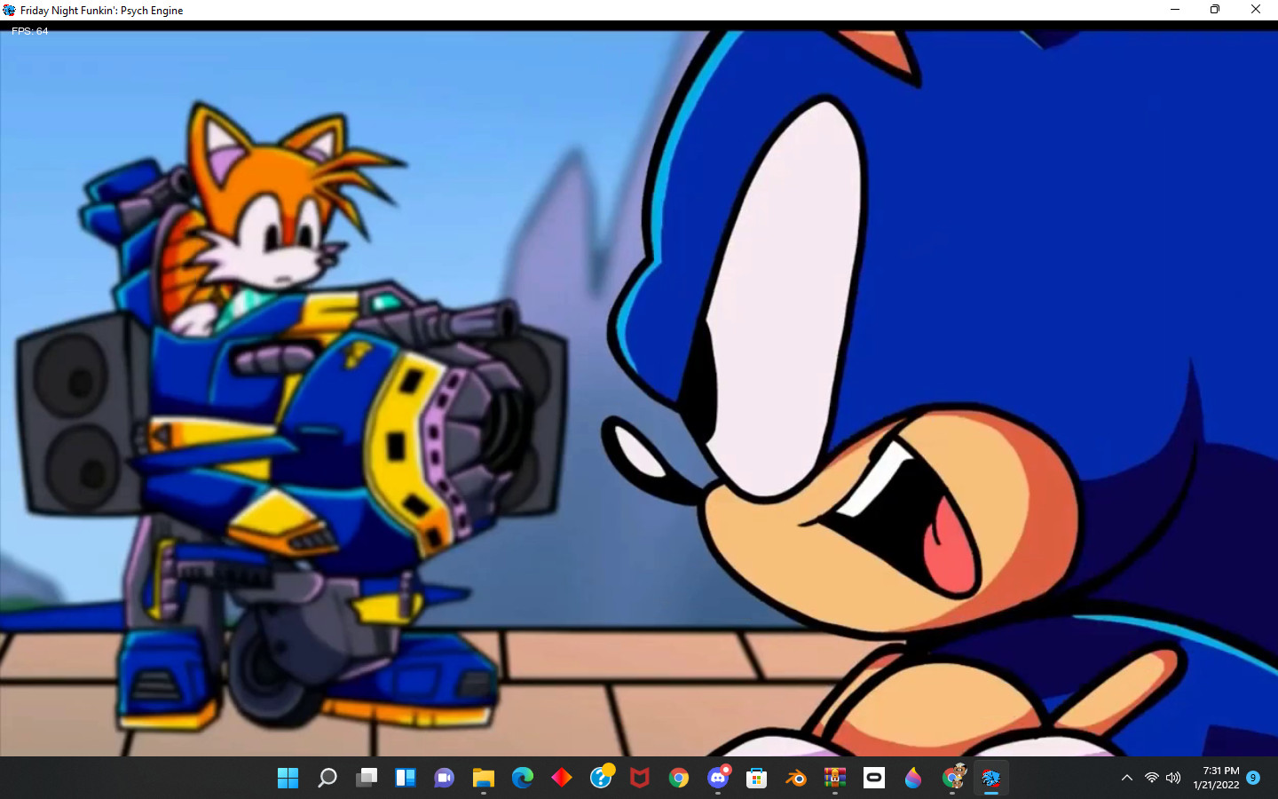 Sonic The Hedgehog Rhythm rush fanmade Mod for Friday Night Funkin ...