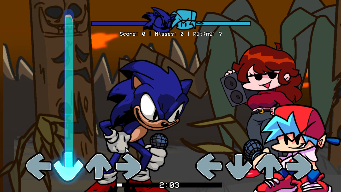 FNF Sonic EXE Psych Engine Port Mod for Friday Night Funkin' | FNF Mods