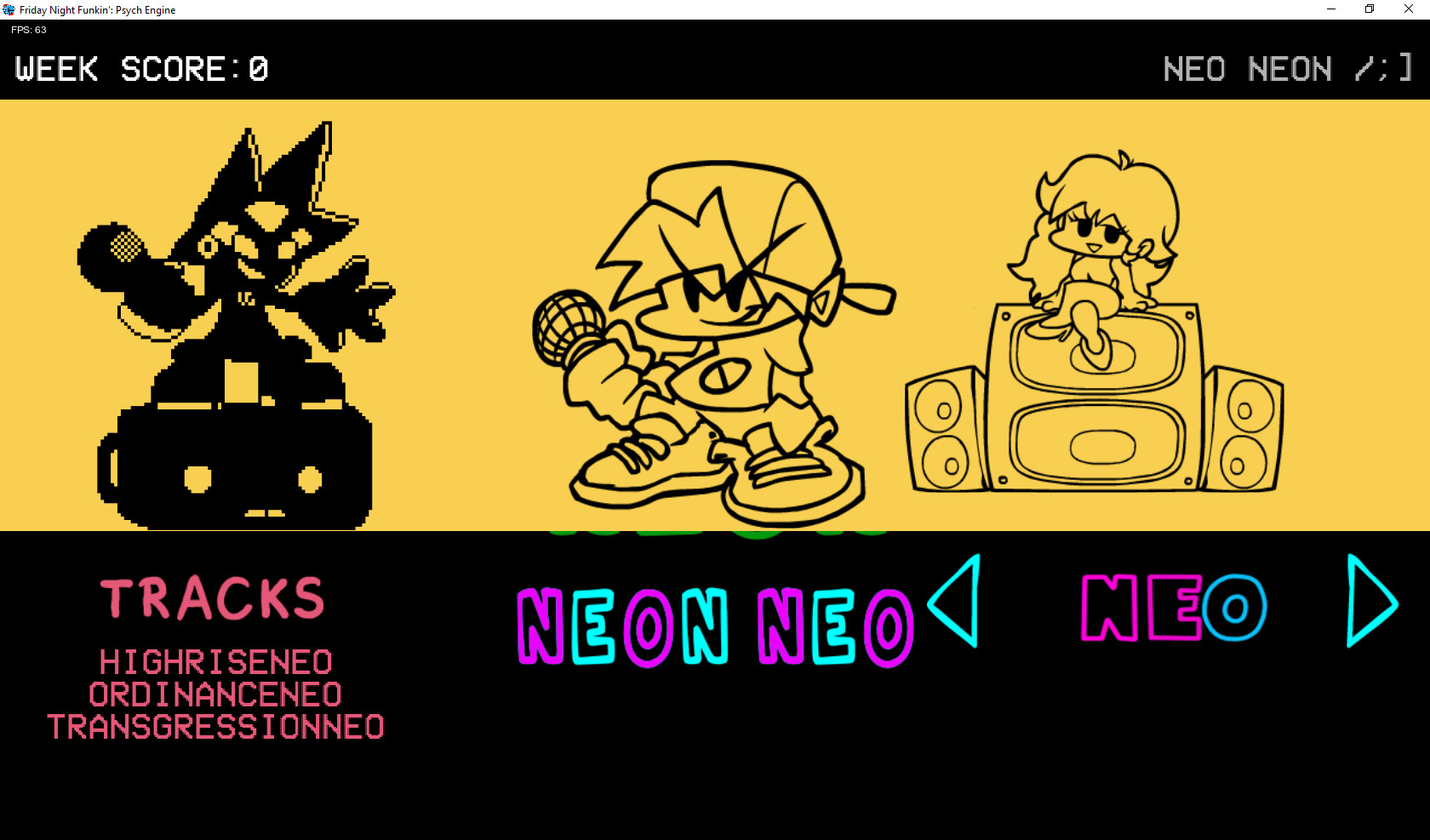 vs neon psych engine [credits CryoGX] Mod for Friday Night Funkin ...