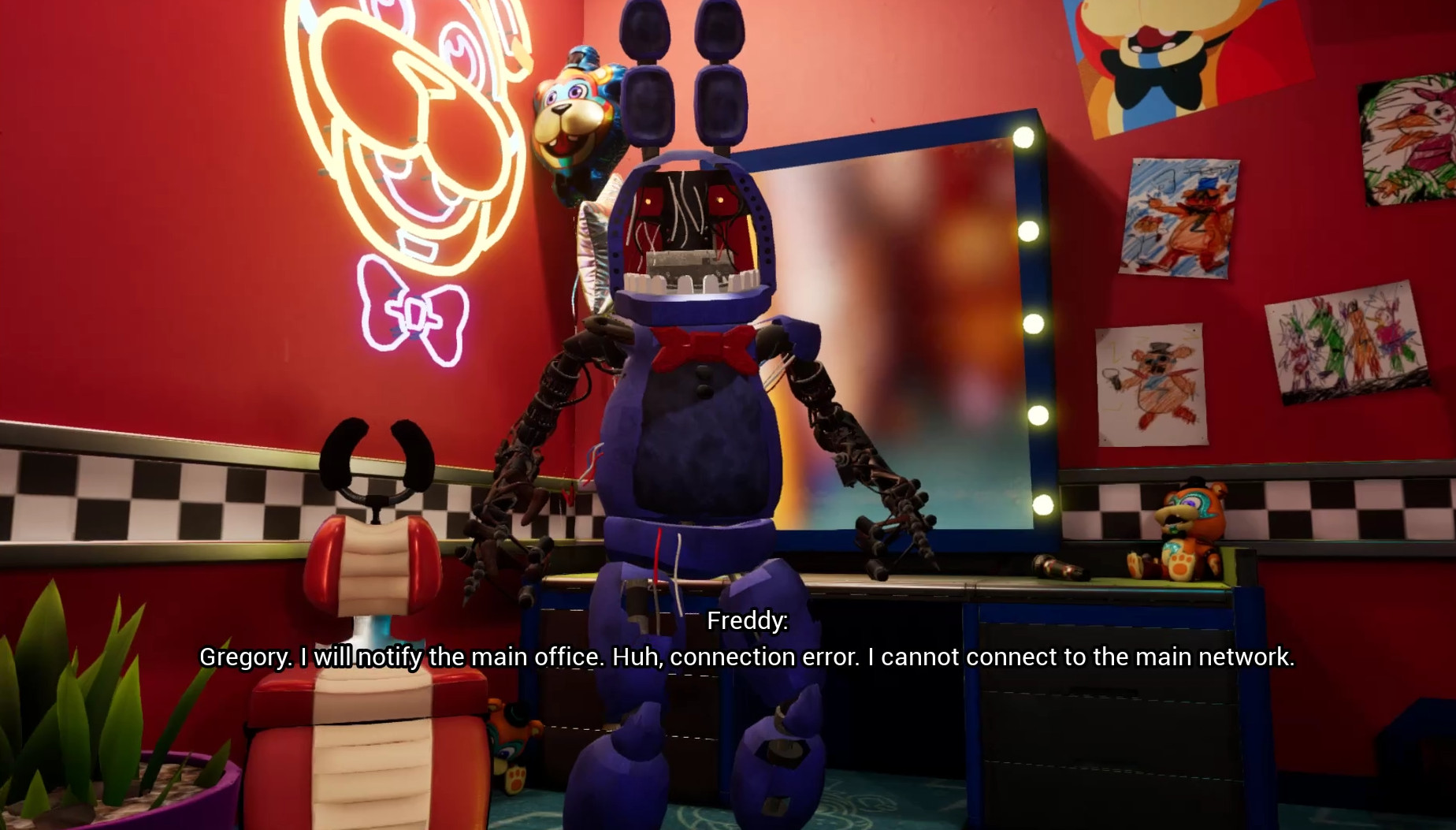 Withered Bonnie Over Freddy [five Nights At Freddys Security Breach